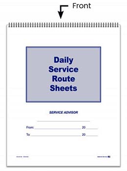 Daily service record book (rs-547-sb) | Paper Roll Supplies | 800-243-5877