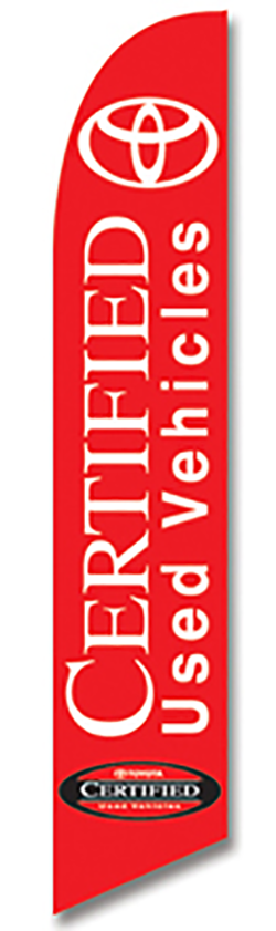 Viziflag™ brand - swooper banner | Paper Roll Supplies | 800-243-5877