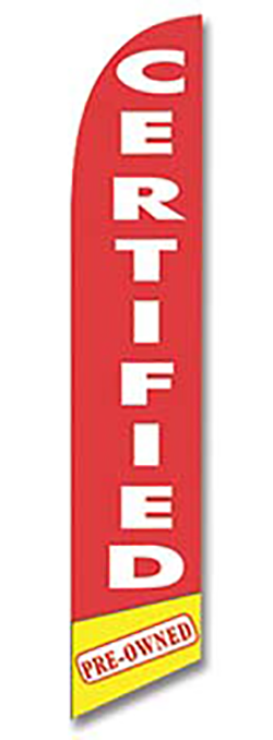 Viziflag™ brand - swooper banner | Paper Roll Supplies | 800-243-5877