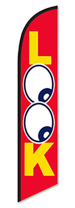 Viziflag™ brand - swooper banner | Paper Roll Supplies | 800-243-5877