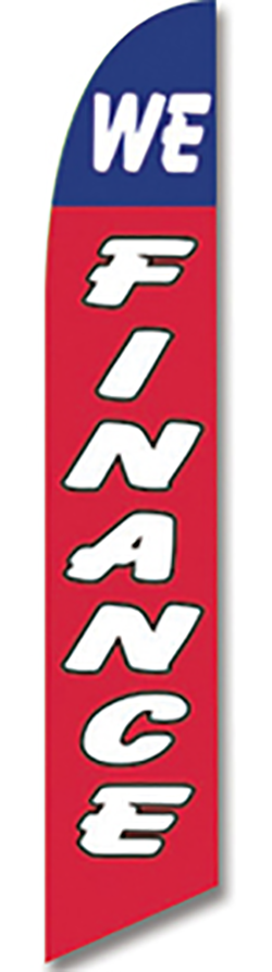 Viziflag™ brand - swooper banner | Paper Roll Supplies | 800-243-5877