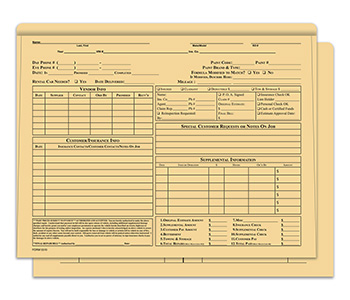 File rite brand™ - heavy duty jackets - pre-printed | Paper Roll ...