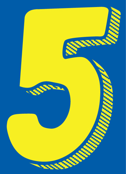 Number window sticker | Paper Roll Supplies | 800-243-5877