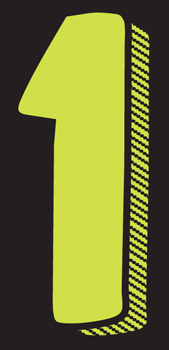 Number window sticker | Paper Roll Supplies | 800-243-5877