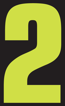 Number window sticker | Paper Roll Supplies | 800-243-5877