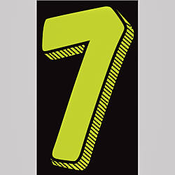 Number window sticker | Paper Roll Supplies | 800-243-5877