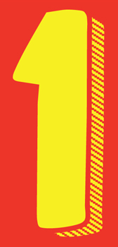 Number window sticker | Paper Roll Supplies | 800-243-5877