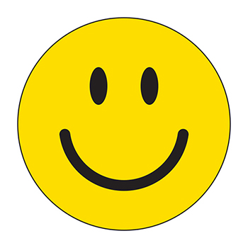 Window stickers - simply smiley - pat | Paper Roll Supplies | 800-243-5877