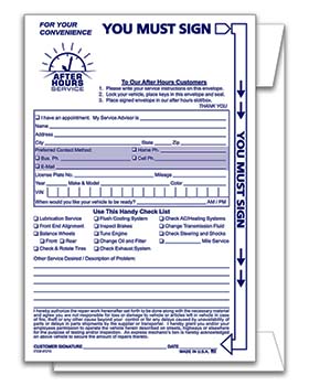 Standard night drop (after hours) envelope - plain | Paper Roll ...