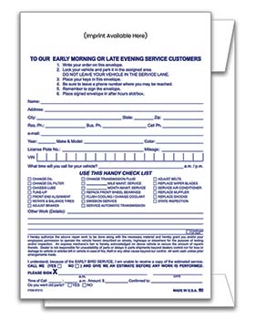 Standard night drop (after hours) envelope - custom imprinted | Paper ...