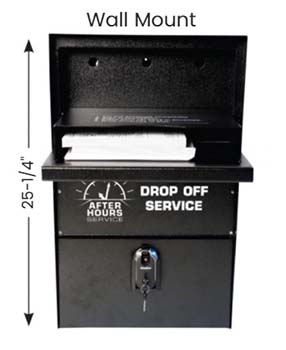 Self-contained night drop box | Paper Roll Supplies | 800-243-5877