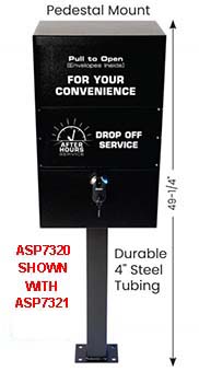 Self-contained night drop box | Paper Roll Supplies | 800-243-5877