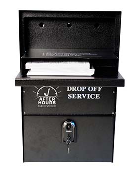 Self-contained night drop box | Paper Roll Supplies | 800-243-5877