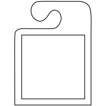 J-hook mirror hang tags | Paper Roll Supplies | 800-243-5877
