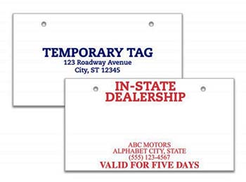 Temporary standard paper tag | Paper Roll Supplies | 800-243-5877