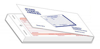 Avoid verbal orders book - form avo | Paper Roll Supplies | 800-243-5877