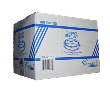 Plastic lids for 9" - F9DLP500 | Paper Roll Supplies | 800-243-5877